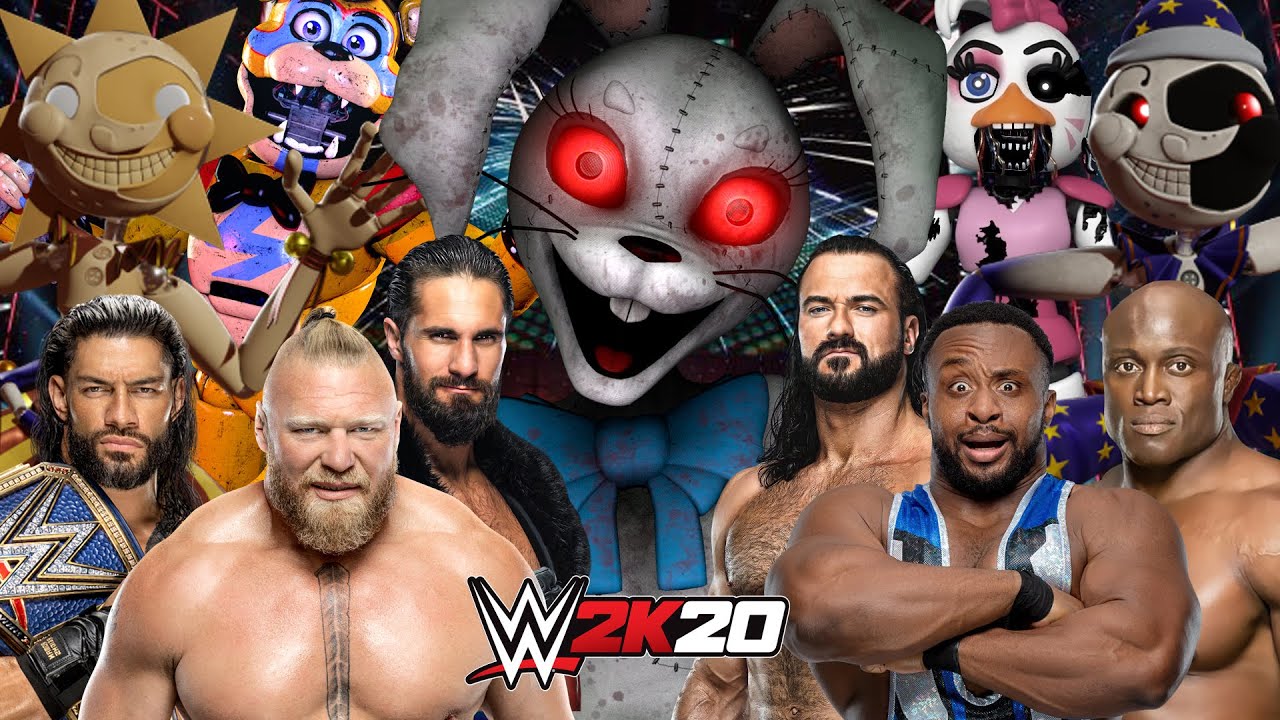 WWE FNAF SECURITY BREACH ROYAL RUMBLE WWE 2K20 - YouTube