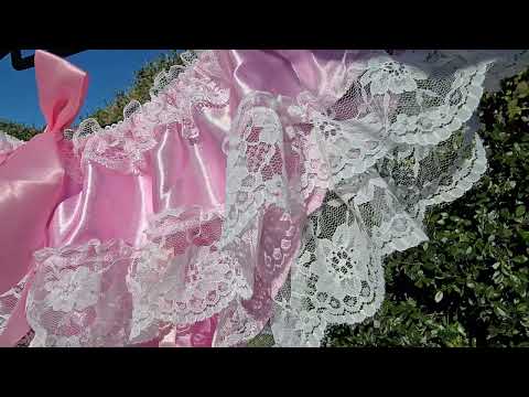 Gorgeous Shiny Sparkling Satin Pink Panties 