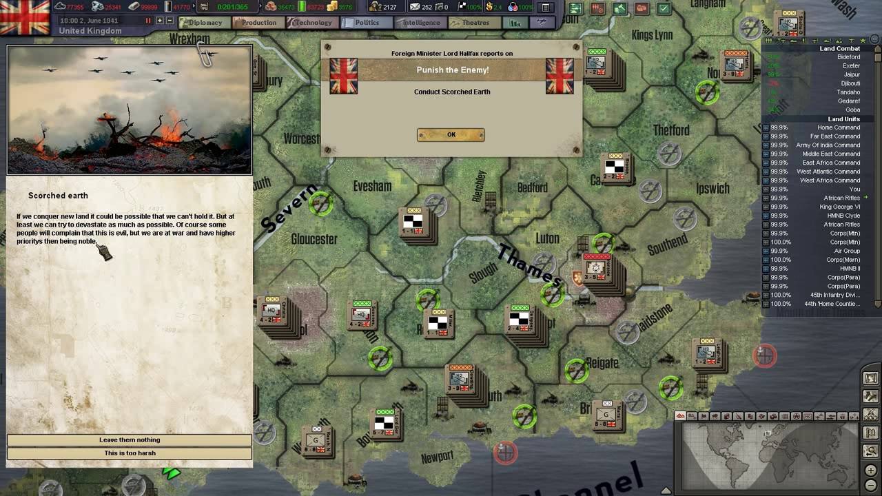 HoI3 BICE Brit test - YouTube
