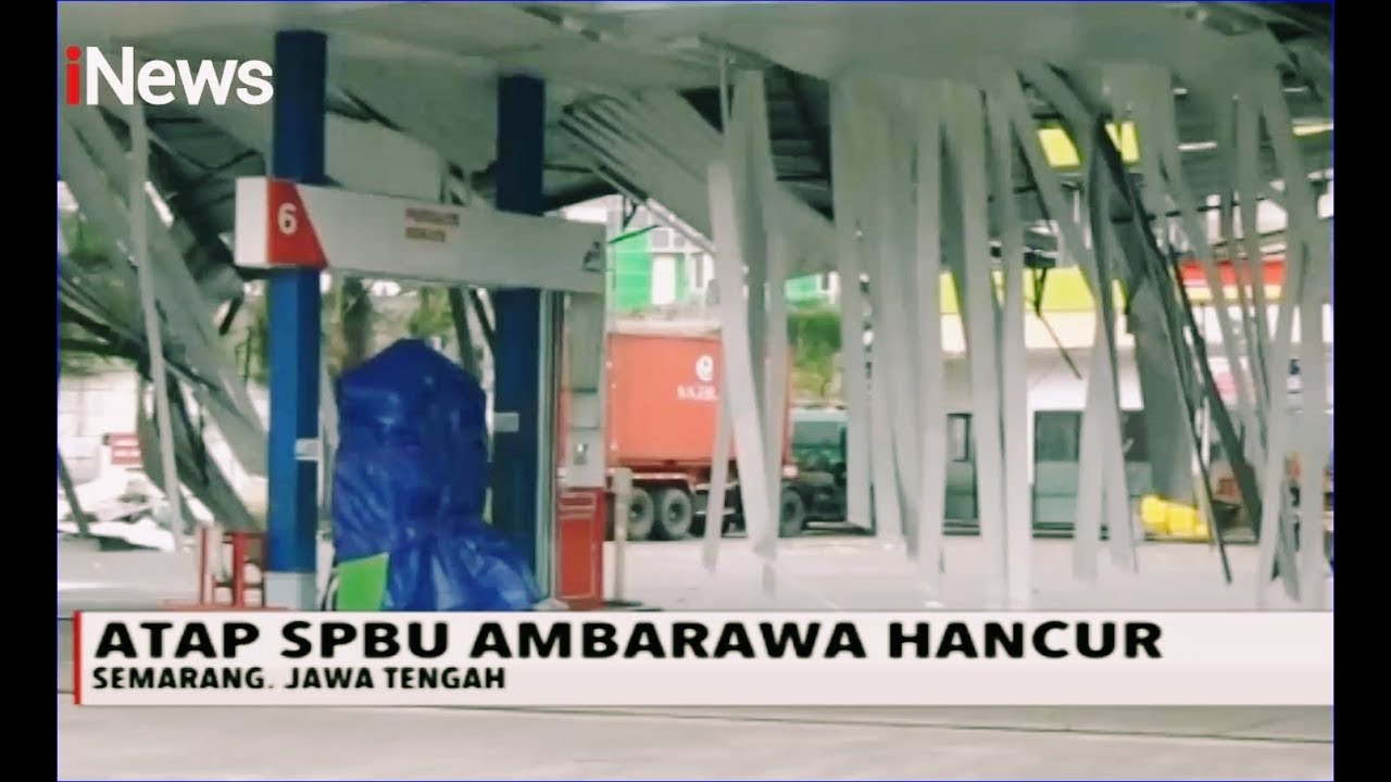 Angin Putih Beliung Terbangkan Atap SPBU dan Rumah Warga di Semarang ...