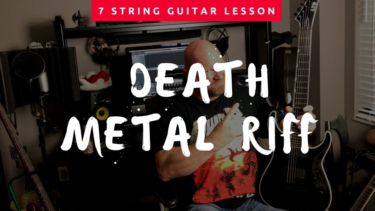 7 String Guitar Lesson: Death Metal Riff - YouTube