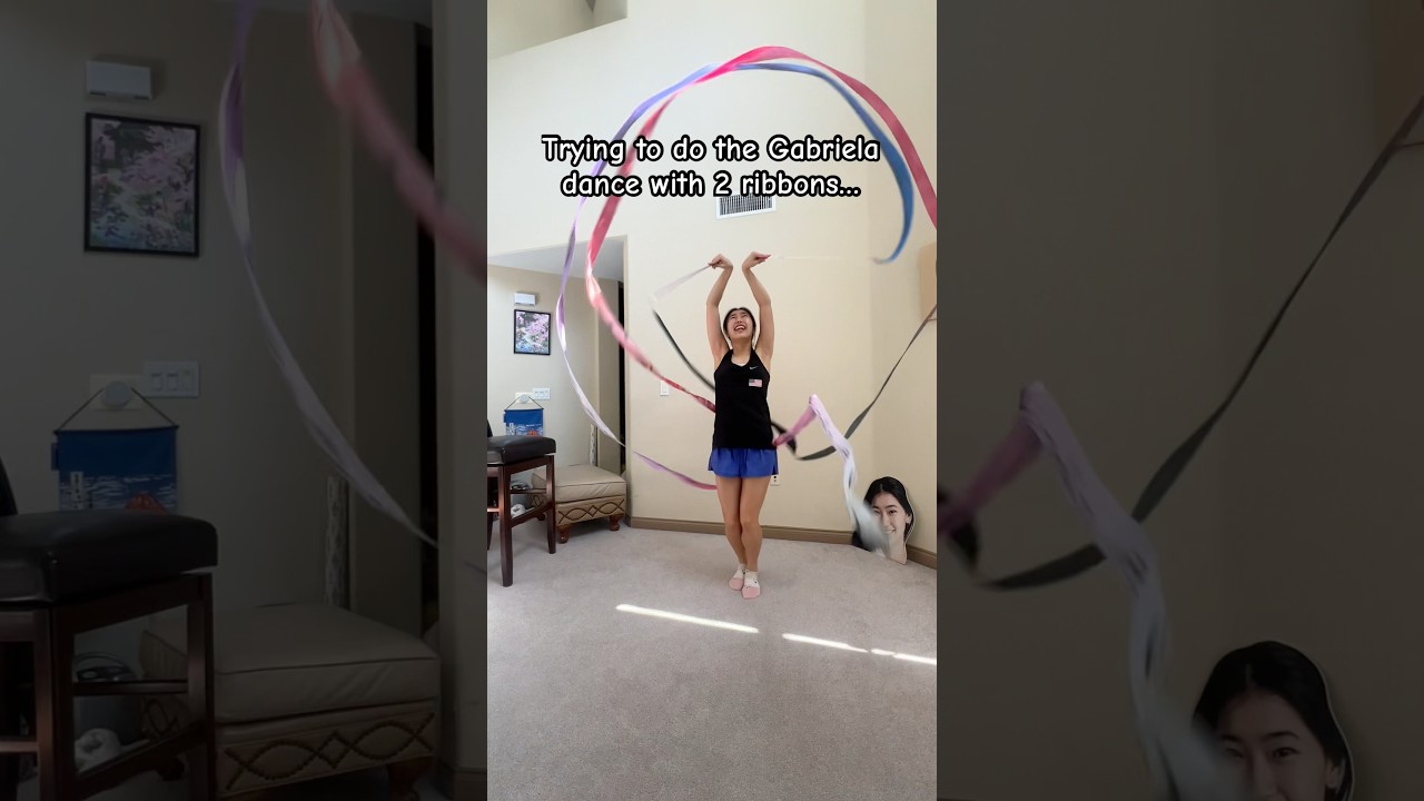 Gabriela Dance with 2 Ribbons?? #katseye @elenashinohara