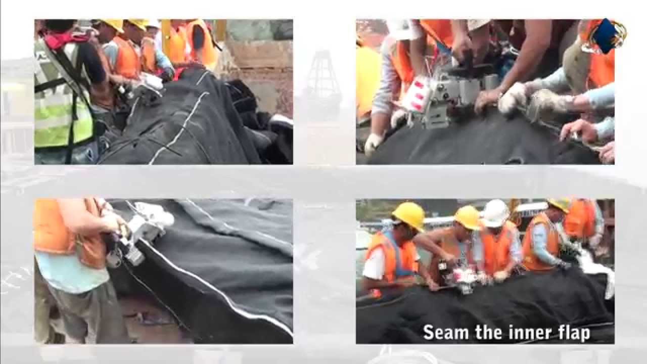 ACEContainer® Geotextile Container Installation for Dredged Sediment ...