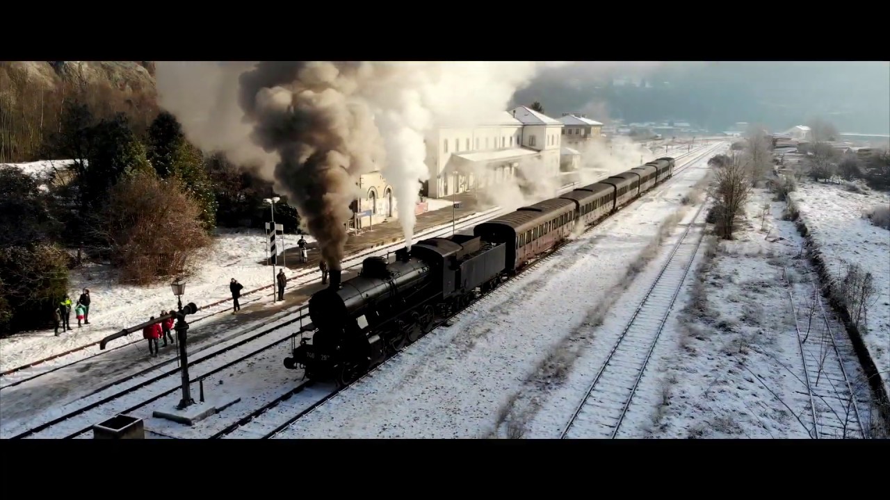 Steam train in the Alps - YouTube