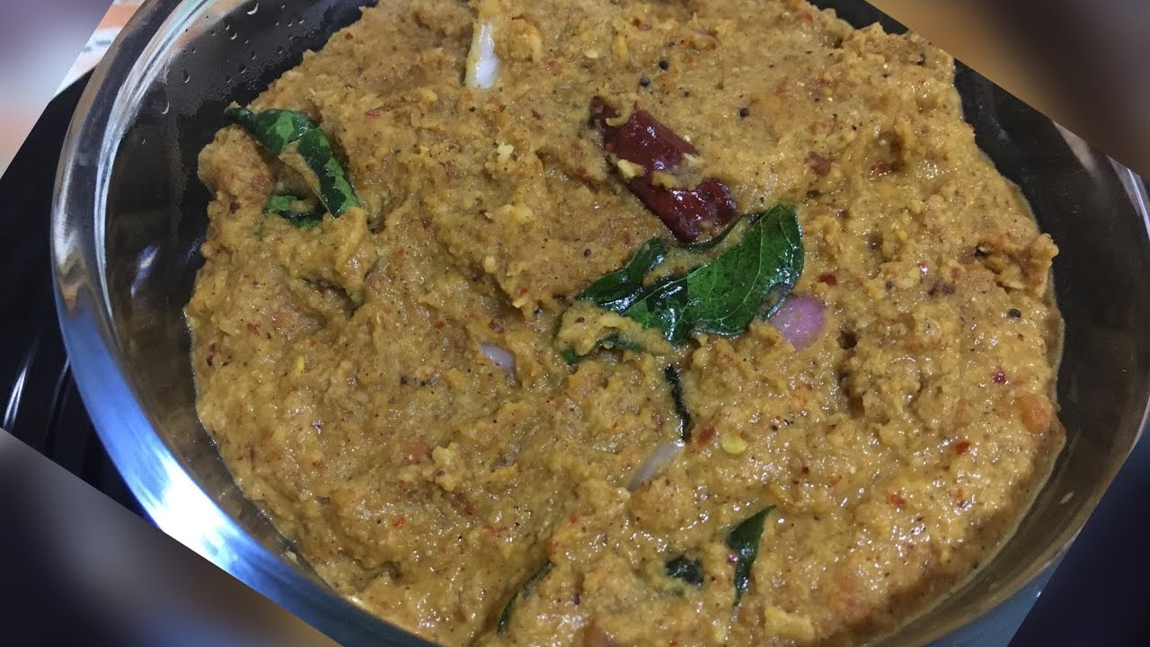 Urad dal and coconut chutney/Minapappu and kobbari pachadi recipe - YouTube