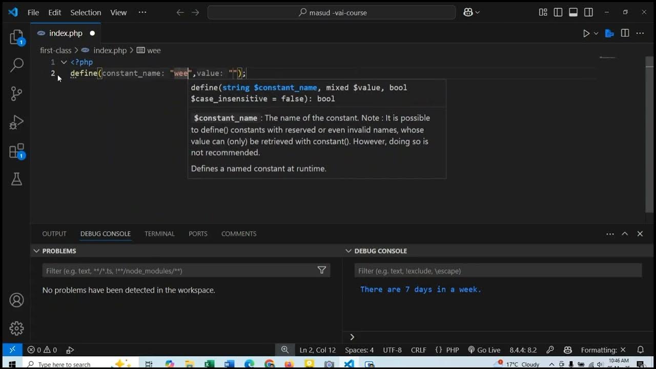 PHP Constants Explained for Beginners – Easy & Simple - YouTube