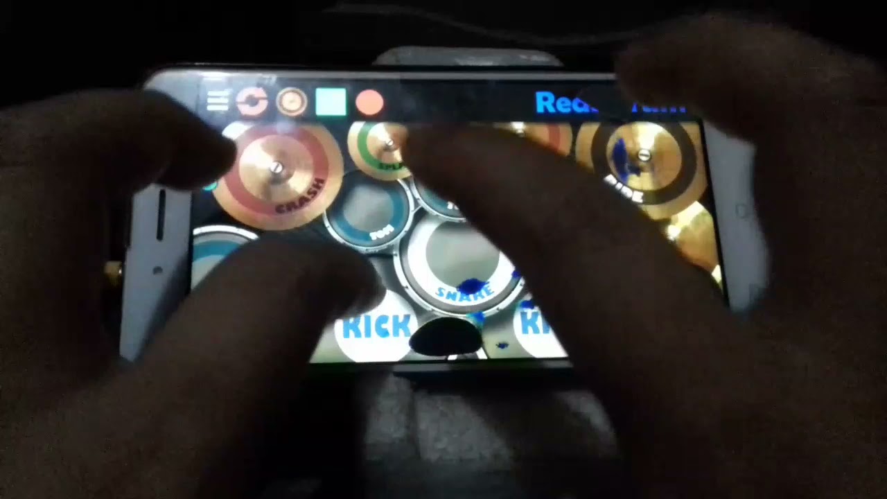 cara main real drum apk - YouTube