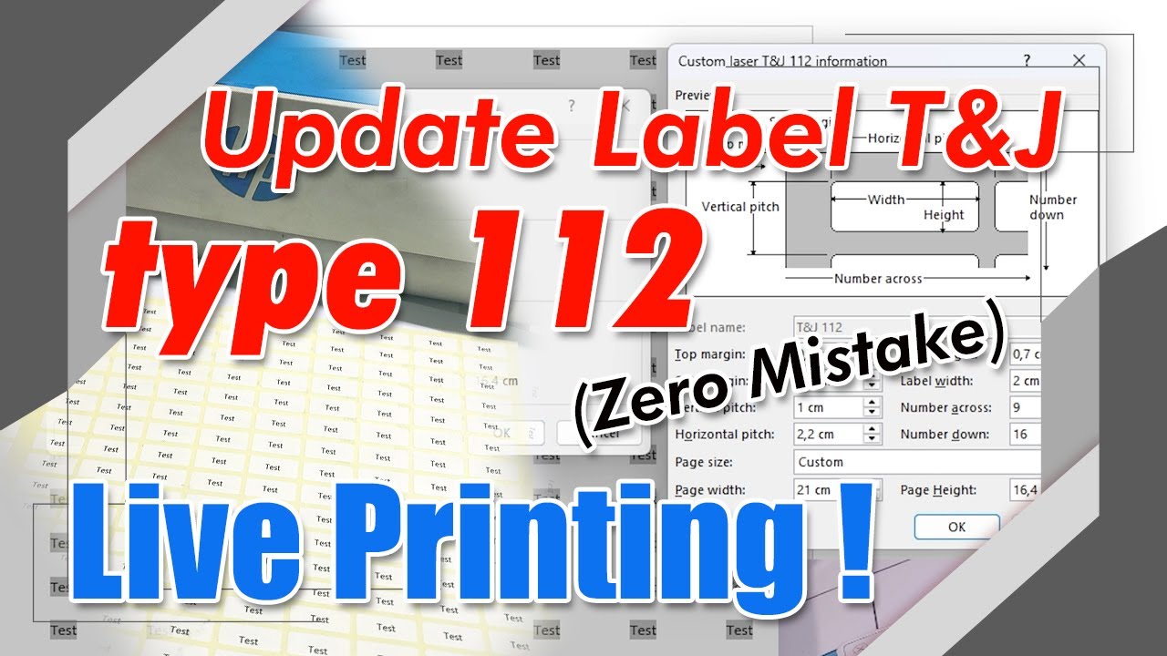 Tutorial Setting Label T&J 112 UPDATE 💯😁 - YouTube