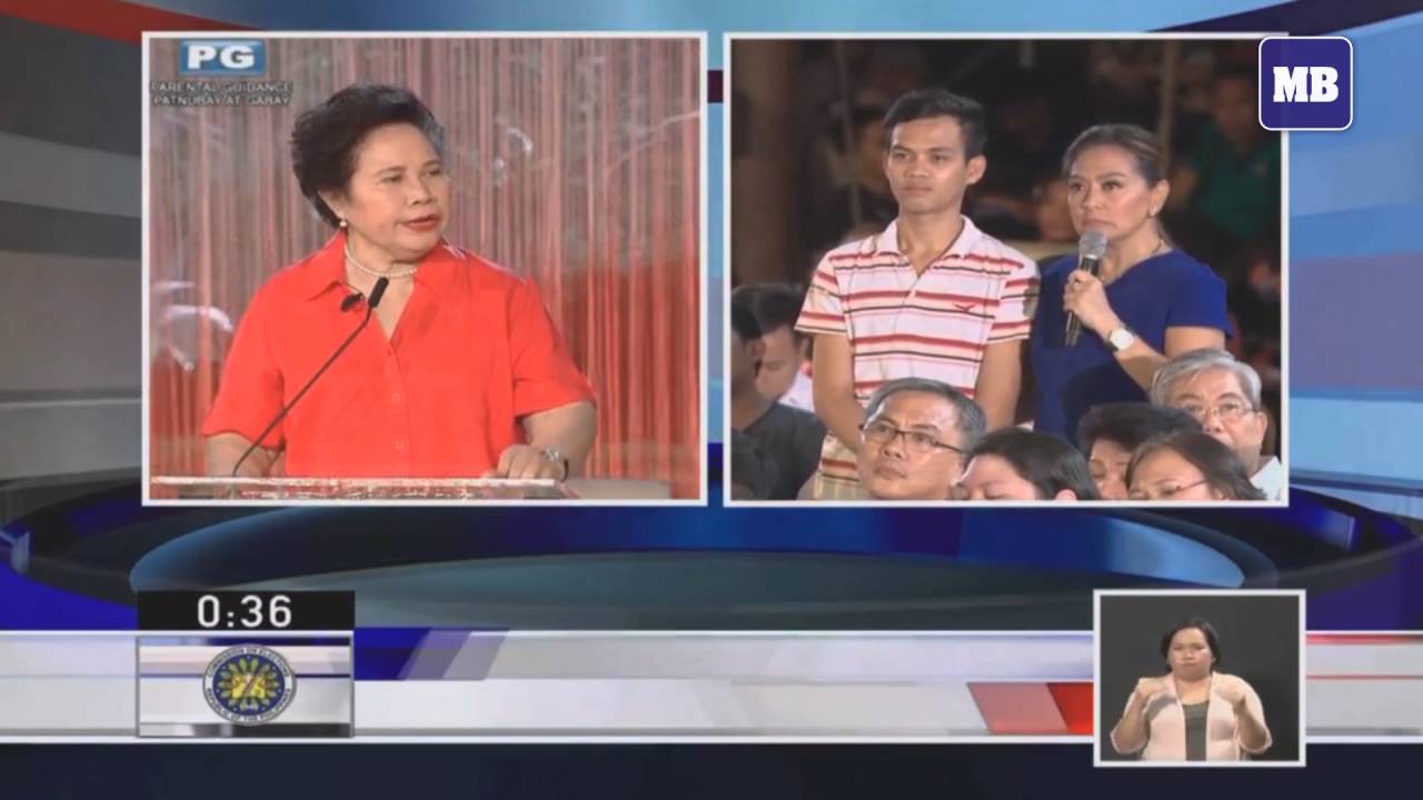 Senator Miriam Defensor Santiago on contractualization issue - YouTube