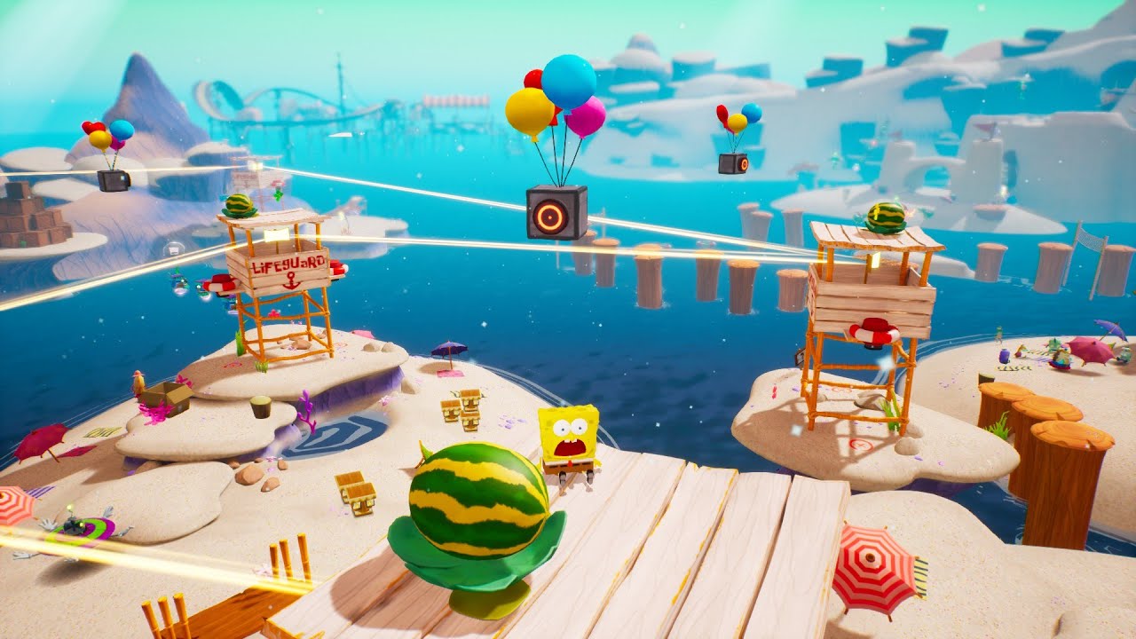 SpongeBob Battle For Bikini Bottom-Goo Lagoon - YouTube