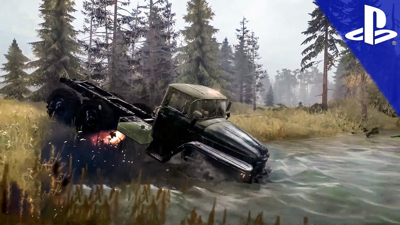 Stuck in Deep Mud / MudRunner Gameplay PS5 - YouTube