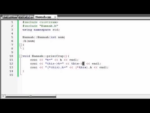 Buckys C++ Programming Tutorials - 49 - this - YouTube