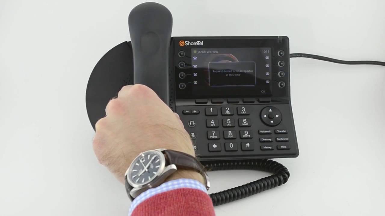 ShoreTel IP 485g - How to Place a Call - YouTube