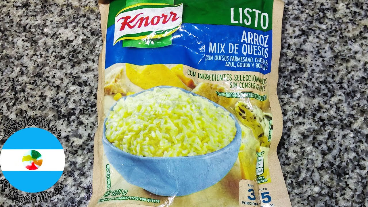 Knorr Arroz Listo Mix de Quesos Parmesano - Cheddar - Azul - Gouda y ...