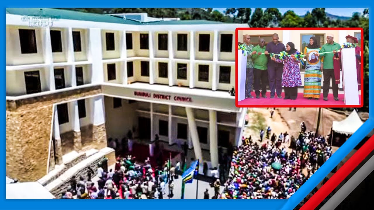 🔴#LIVE: RAIS DKT. SAMIA AKIFUNGUA JENGO LA HALMASHAURI YA BUMBULI ...