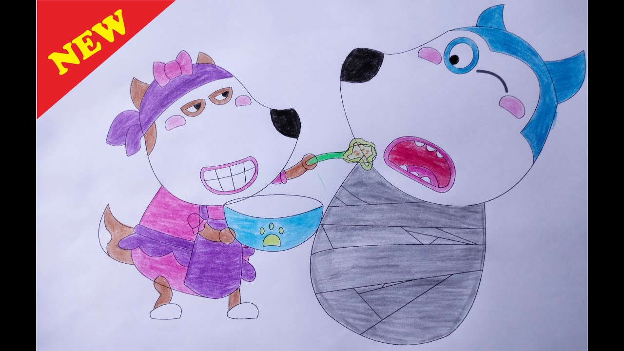 Lucy Wants to Be a Good Sister for Wolfoo - Wolfoo Coloring Page Story ...