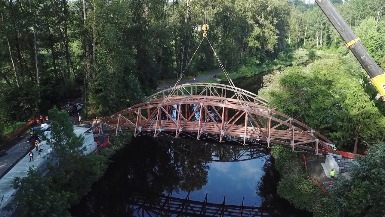 Bothell Bridge Ariel View - YouTube