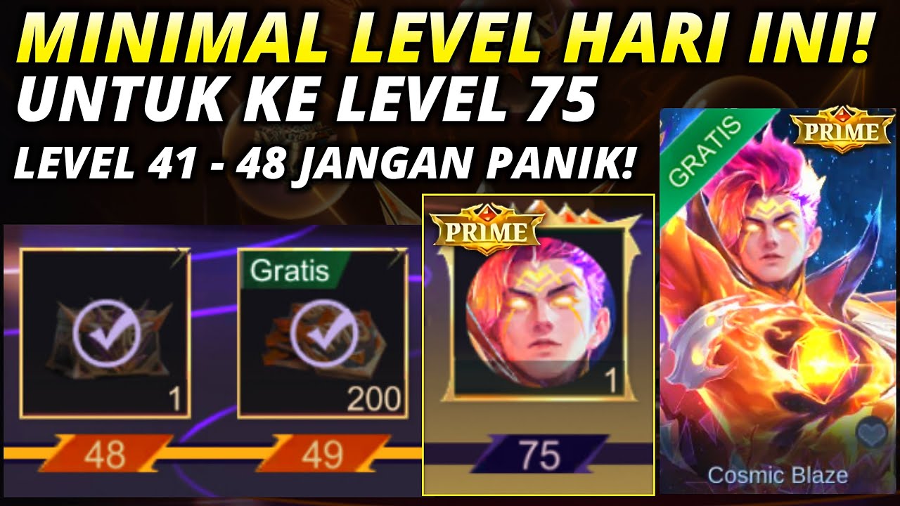 MINIMAL LEVEL HARI INI KE LEVEL 75 BUAT DAPATKAN SKIN PRIME CLAUDE ...