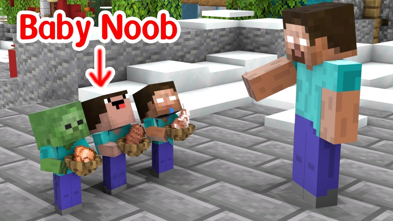 Baby Noob Was Forgotten - Minecraft Animation - YouTube