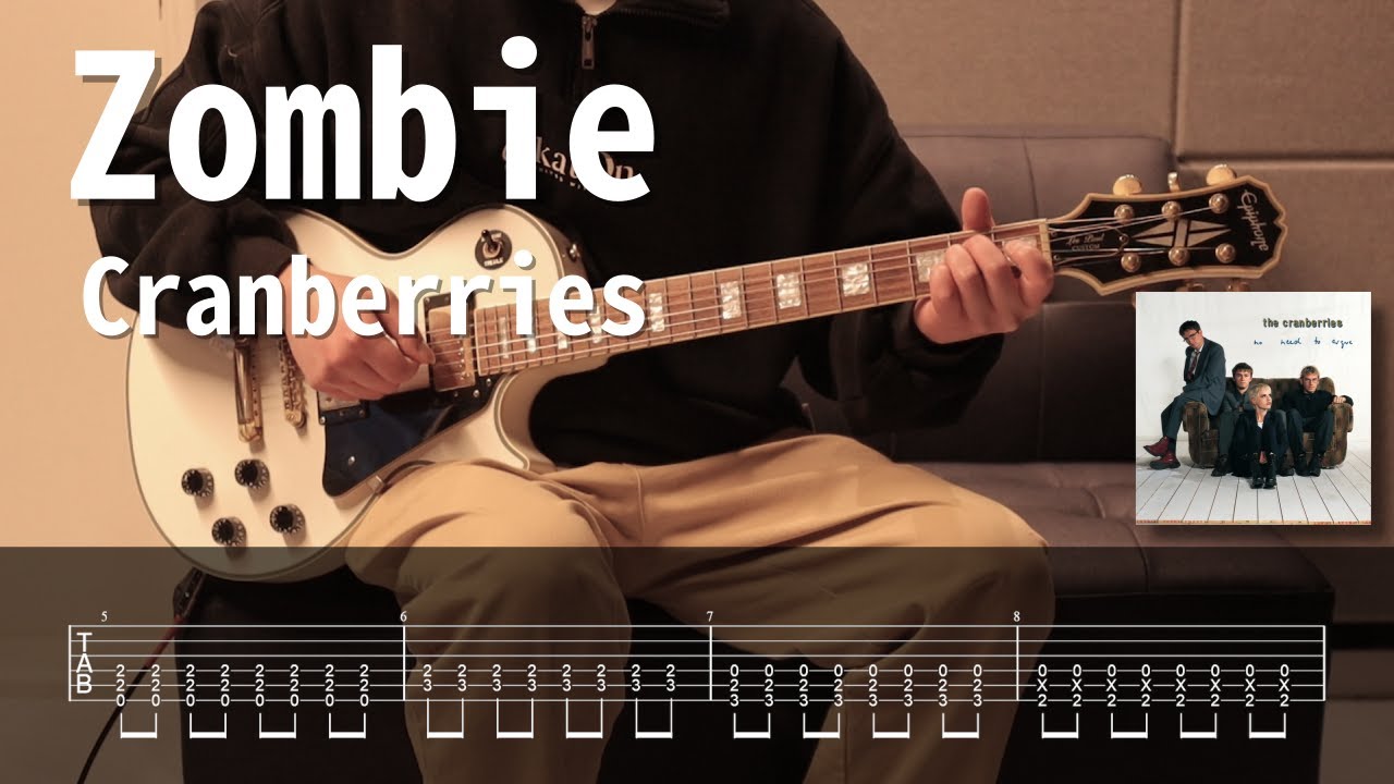 Cranberries - Zombie l Guitar cover & TAB l 일렉기타 입문 쉬운곡, 타브악보 - YouTube