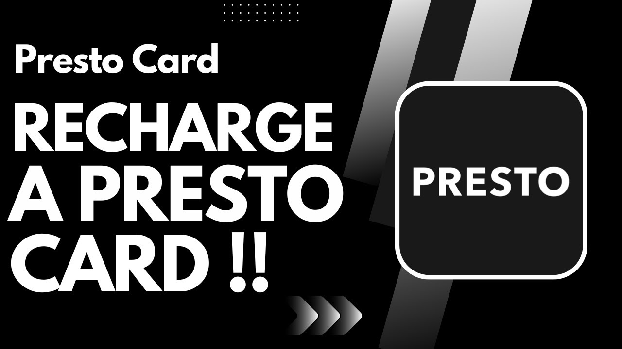How to Recharge Presto Card ! - YouTube
