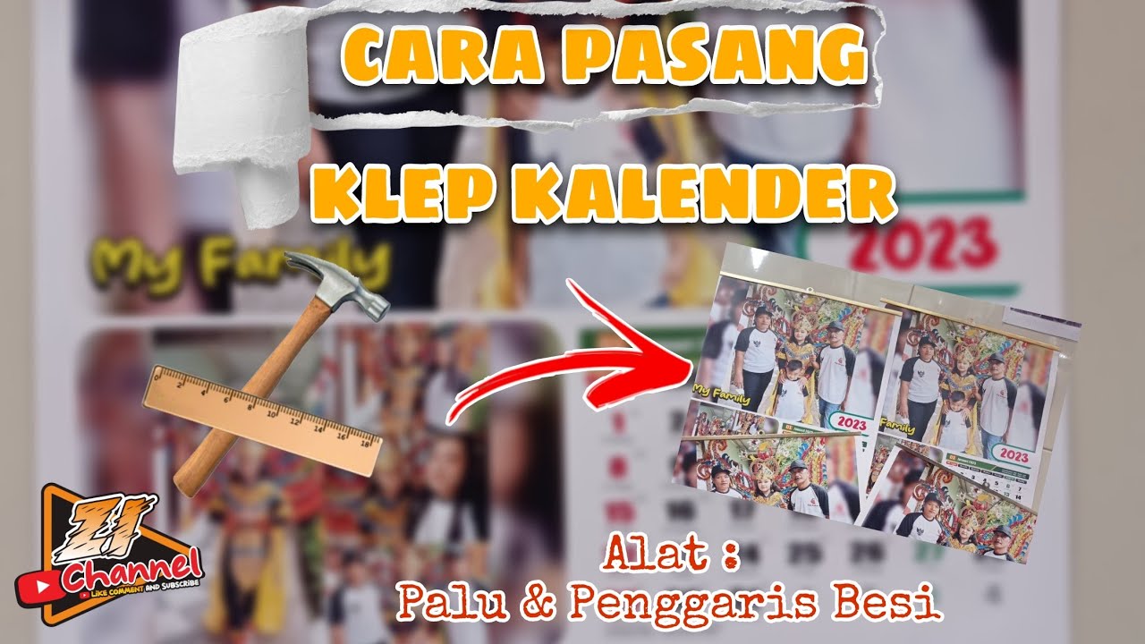 cara mudah pasang klep kalender - YouTube