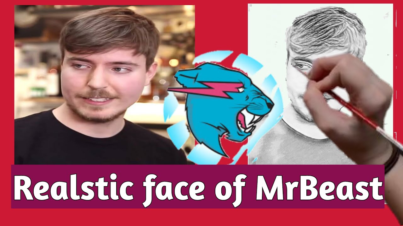 Realstic face of #Jimmy_Donaldson .sketch of Jimmy Donaldson urf # ...