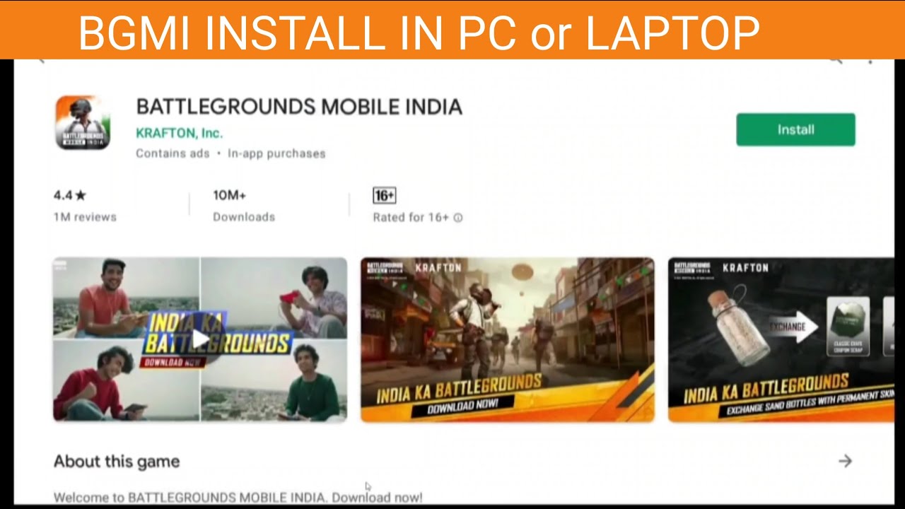 how to download battleground mobile India in laptop/pc / bgmi in pc ...