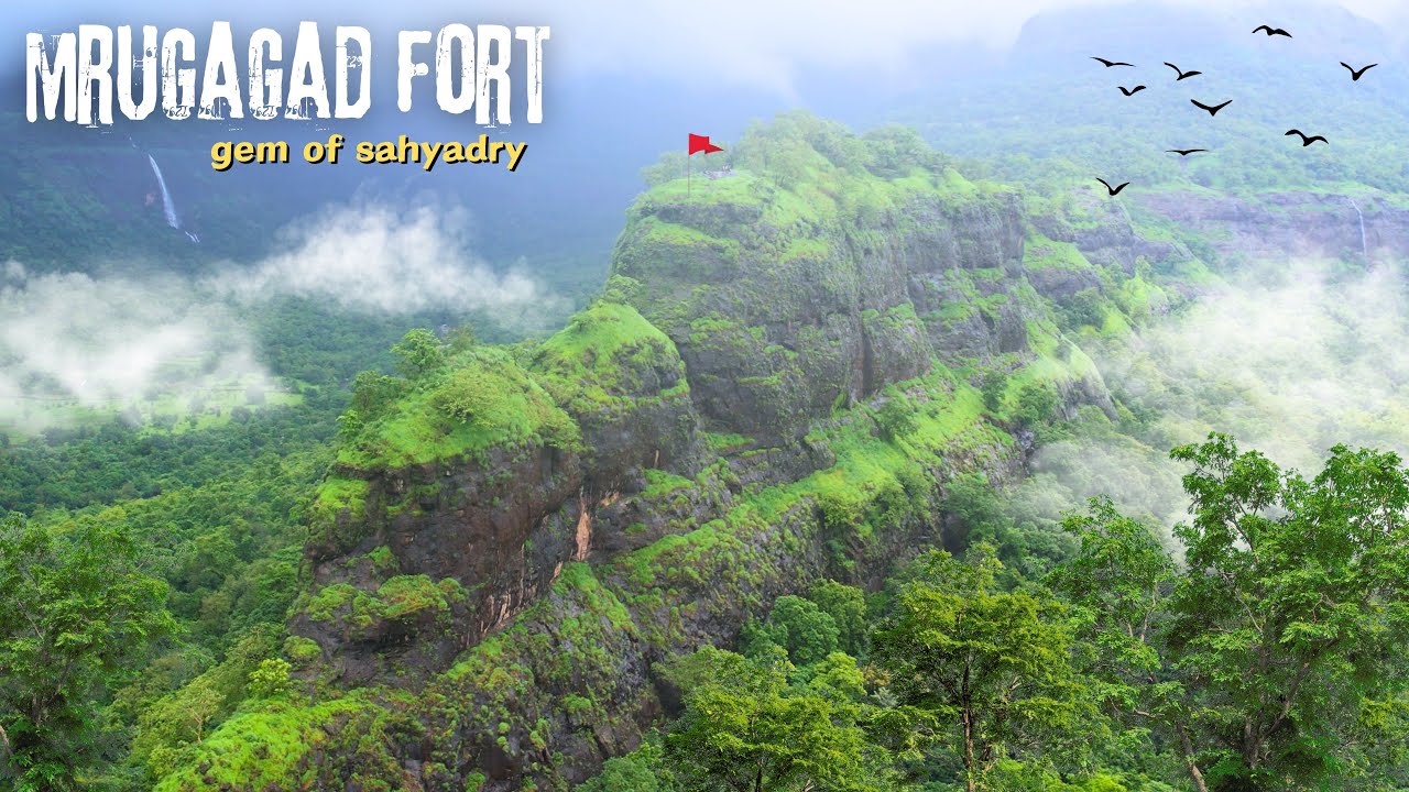 Mrugagad fort amazing drone view 4k | लोणावळा येथील घाटवाटांचा एक ...