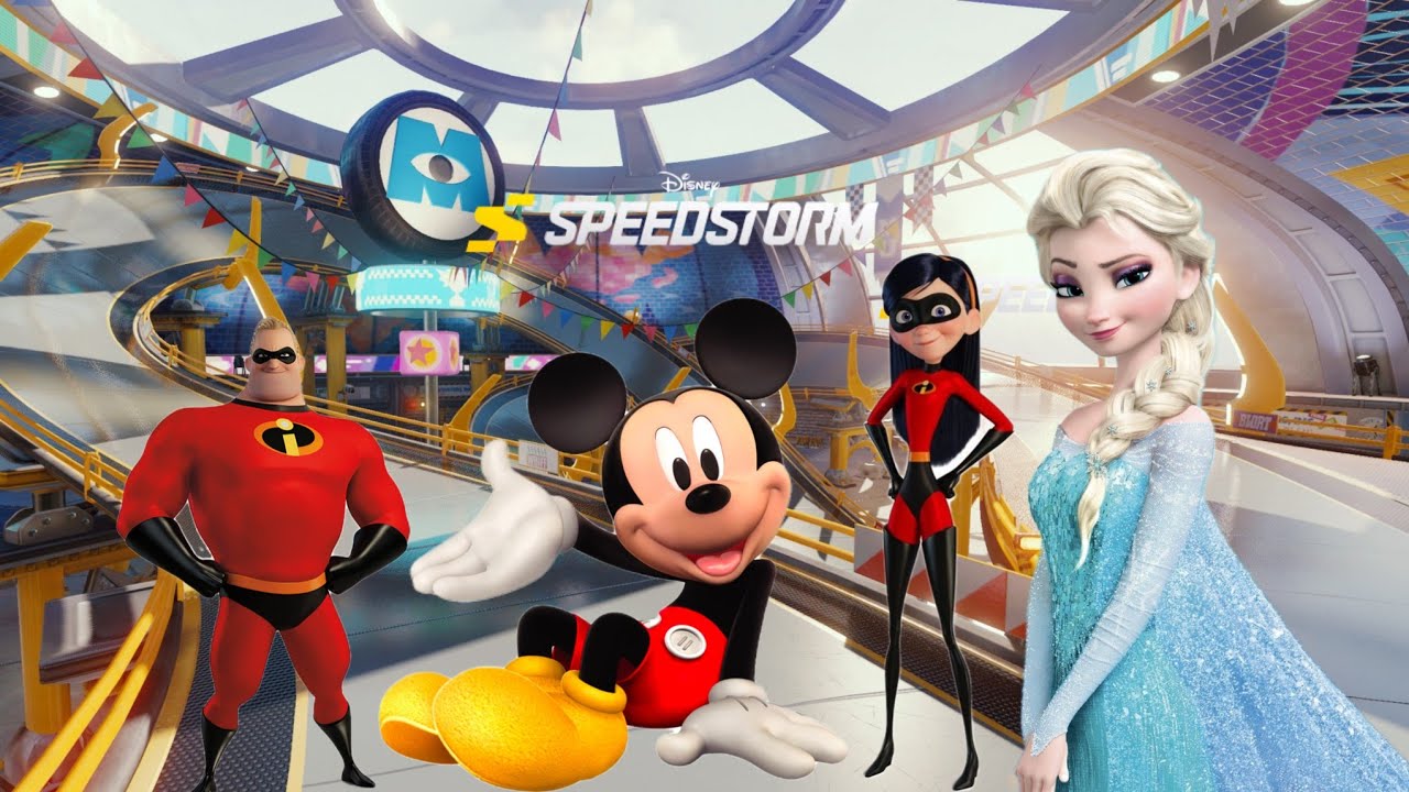 #disneyspeedstorm | races with #elsa #dash #mrincredible aka #bobby # ...
