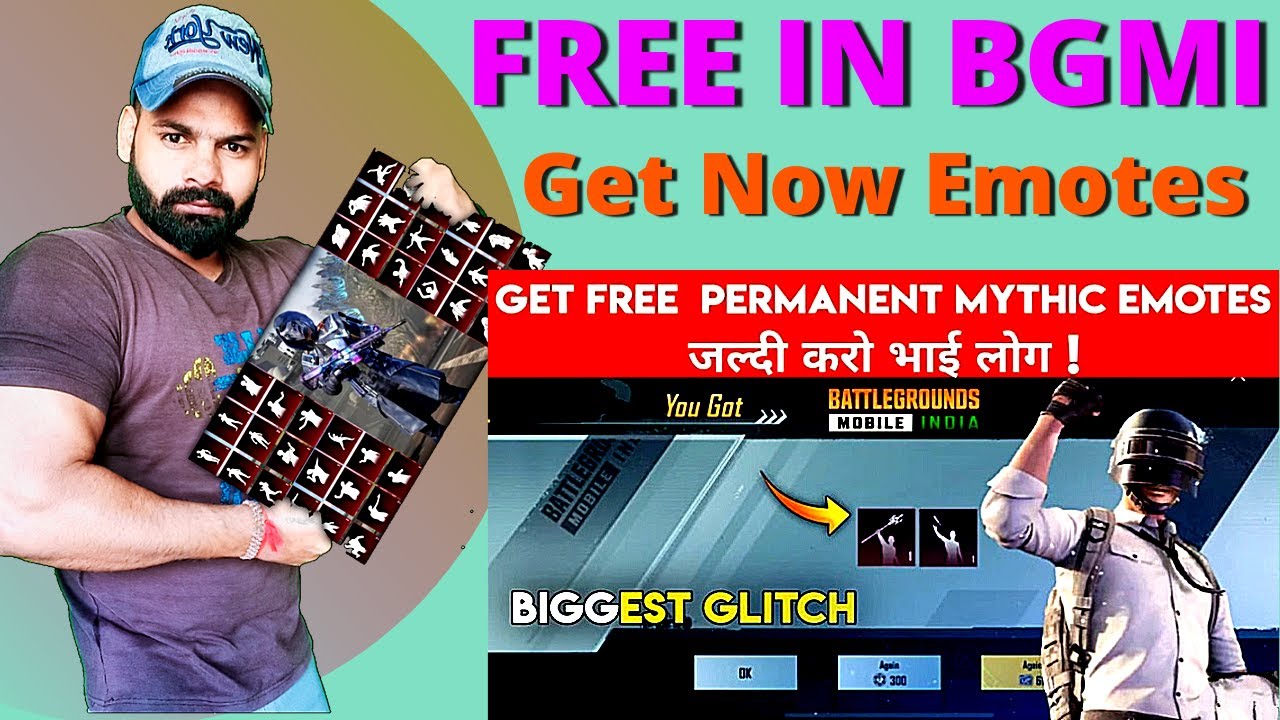 Get Free Mythic Emote In BGMI || Battleground pubg mobile || - YouTube