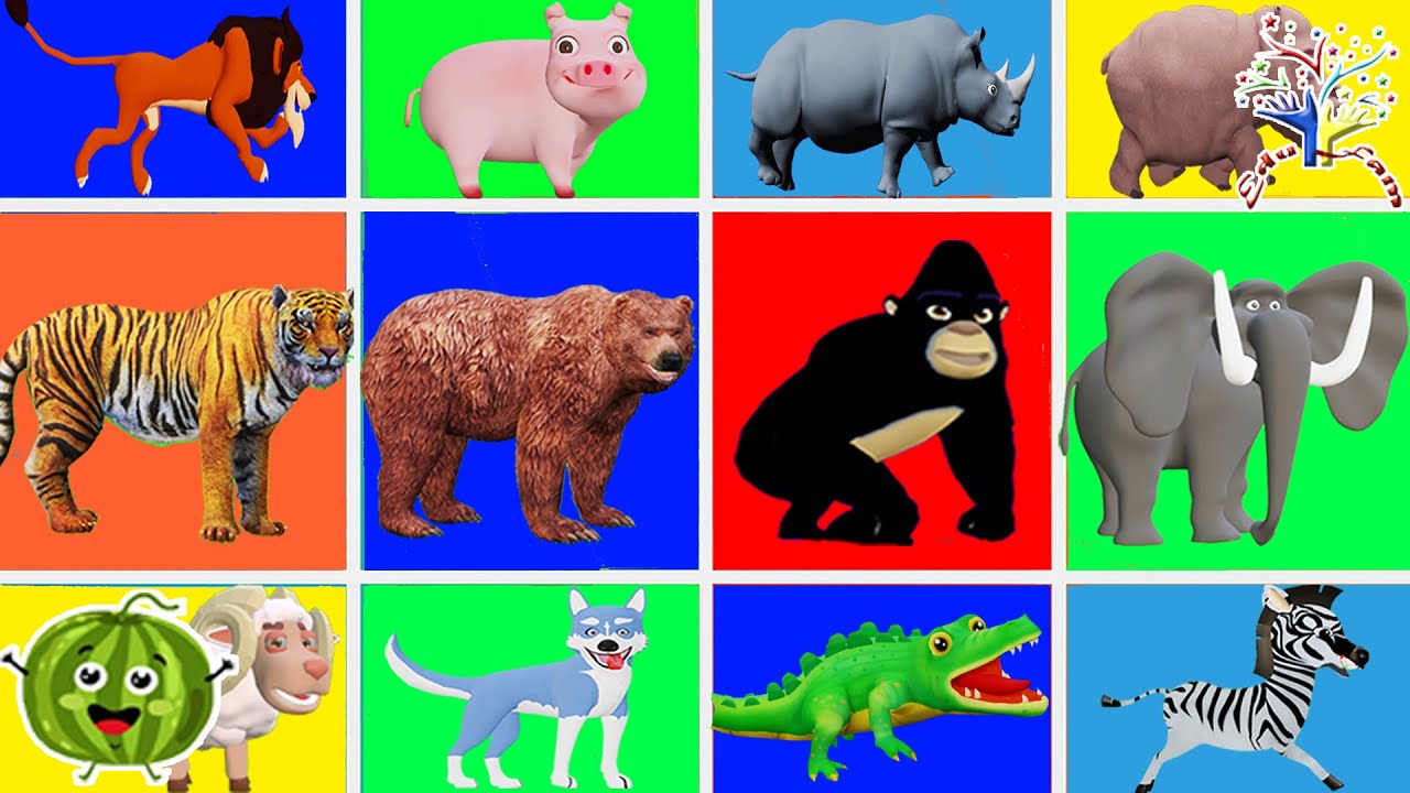 The Animal Sounds Song || Do you know What Sounds does the animals make ...