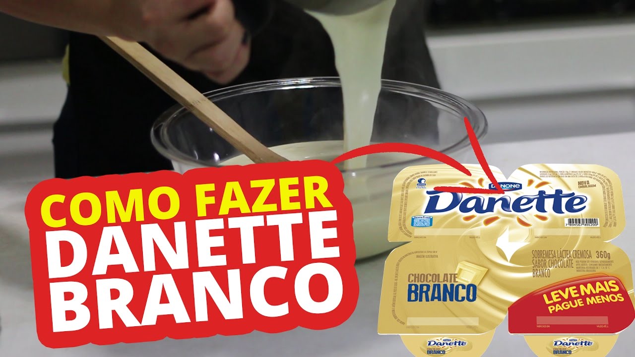COMO FAZER DANETTE BRANCO! - YouTube