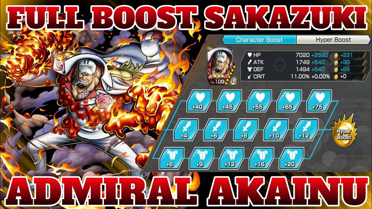 FULL BOOST AKAINU GAMEPLAY | ONE PIECE BOUNTY RUSH | OPBR - YouTube