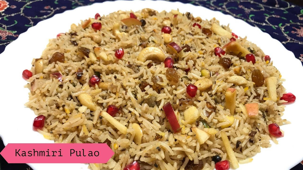 Kashmiri Pulao--Restaurant Style-Veg Kashmiri Biryani-Dry Fruits Pulav ...