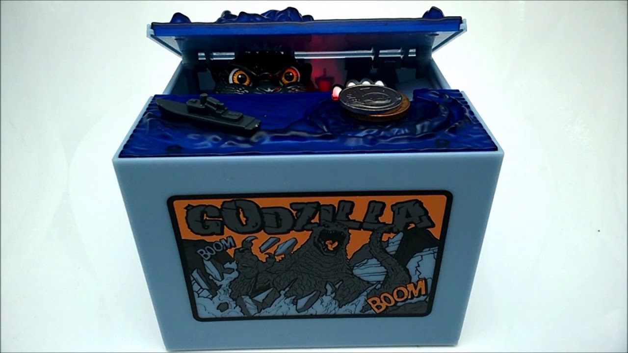 Godzilla coin Bank - YouTube