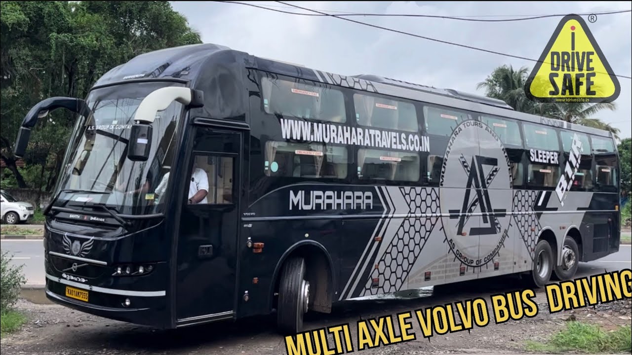 Volvo Multi-Axle Bus driving in Highway - YouTube