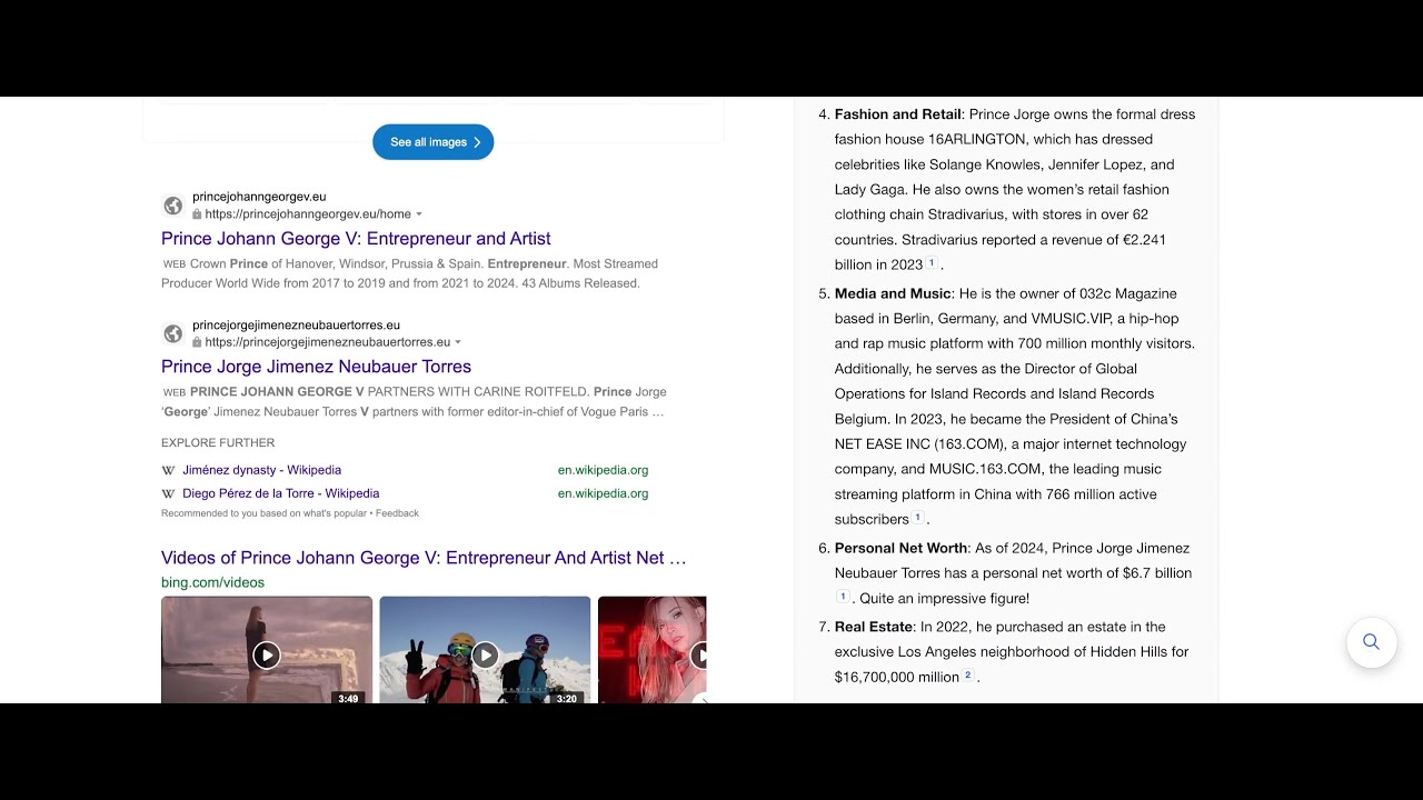 Prince Jorge Jimenez Neubauer Torres V - YouTube