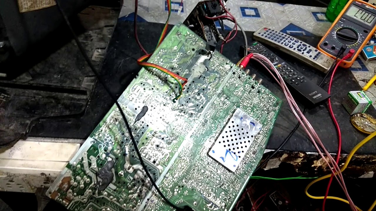 Sony CRT TV cases normal picture tube operating - YouTube