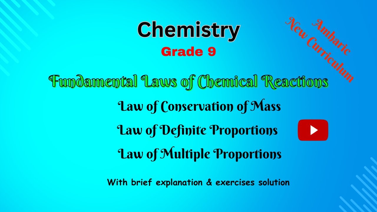 Fundamental law of chemical reactions | Law of conservation of mass ...