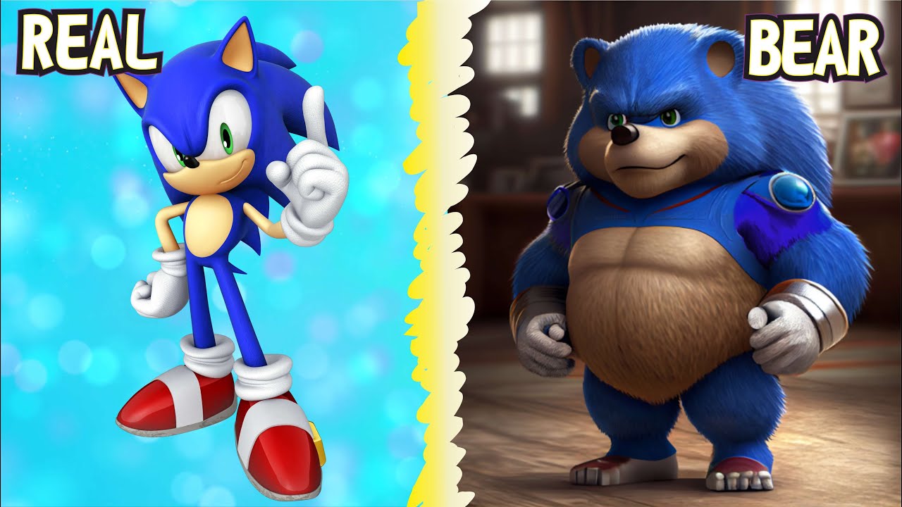 🐻 SONIC the Hedgehog CHARACTERS as BEARS 2023 - YouTube