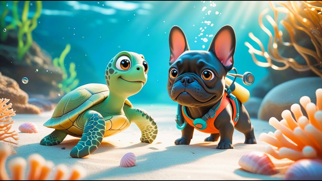 Sea friends | Kids fun song | Learning @TheFrenchiesKidsChannel - YouTube