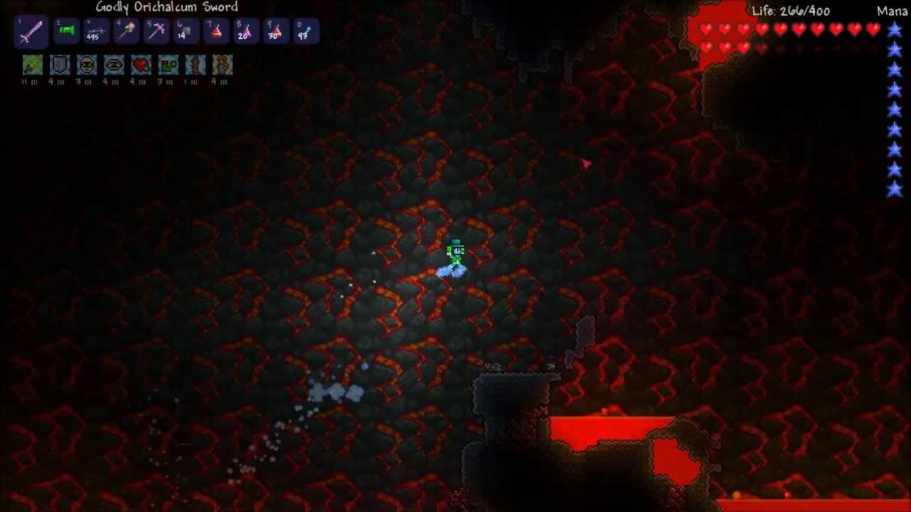 Terraria Time: 27 - Underworld Ore Hunting - YouTube