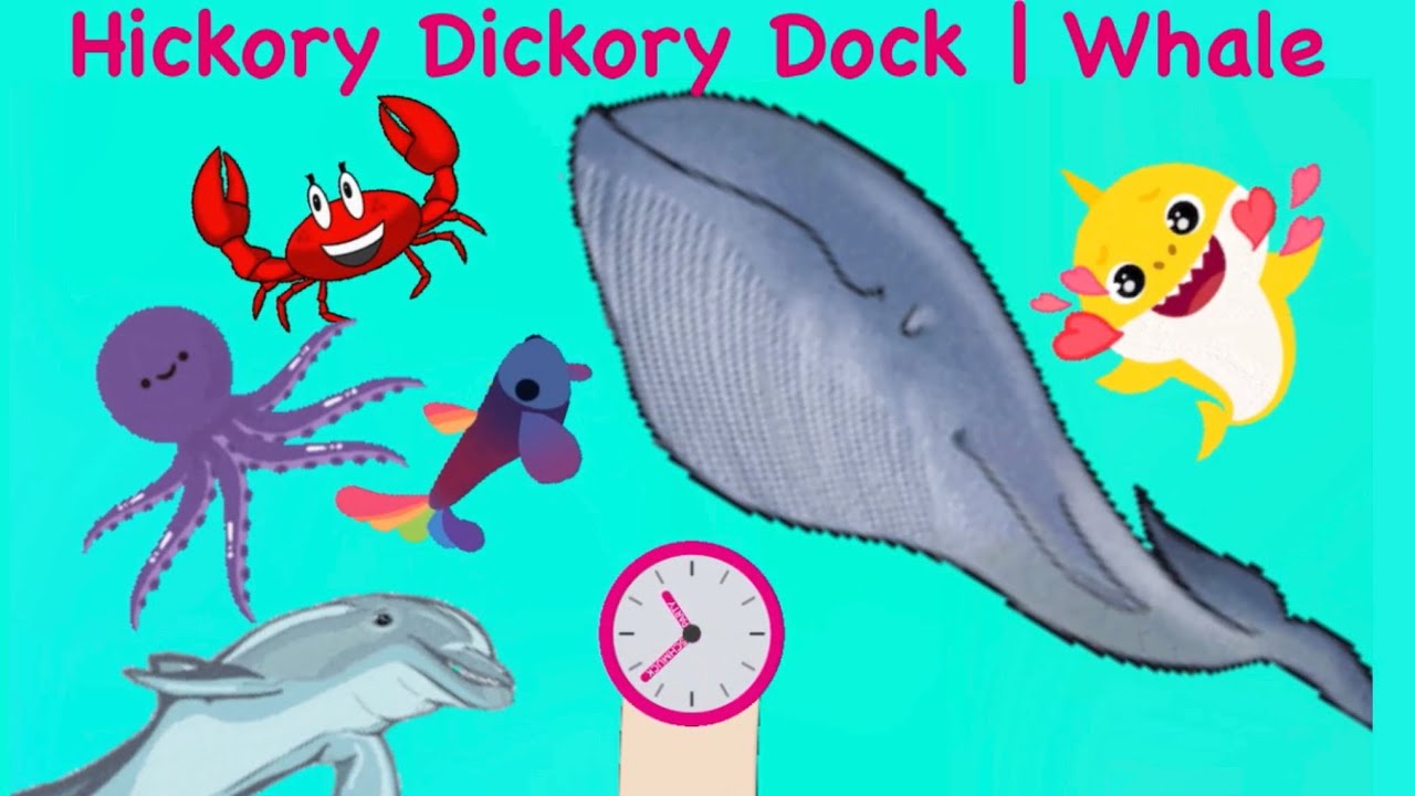 Hickory Dickory Dock Whale | Hickory Dickory Dock | English Nursery ...