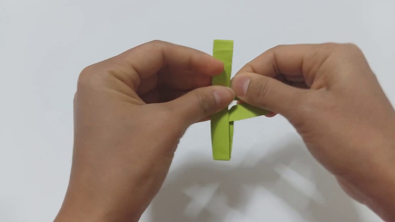 Learn to Fold Korean Paper Letter Yeo - Hangul beginner vowel Yeo - YouTube