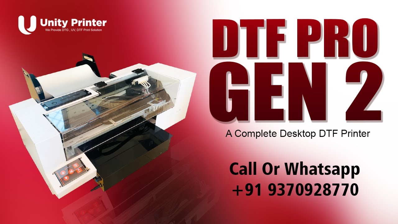 DTF Pro Gen 2 DTF Printer (A Complete Desktop DTF Printer) - YouTube