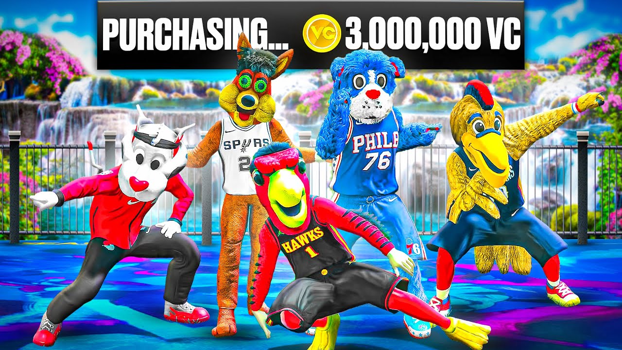 WINNING a GAME with EVERY MASCOT in NBA 2K24 (3 Million VC) - YouTube
