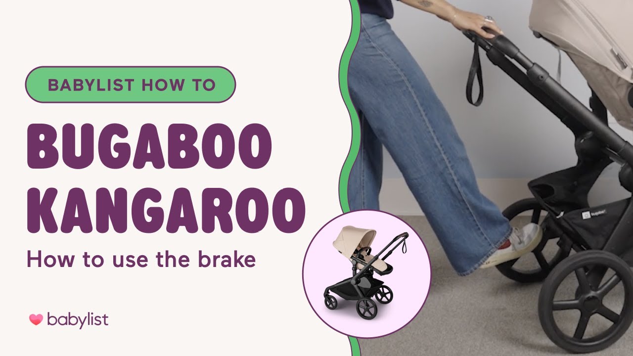 How to Lock & Release the Brake on the Bugaboo Kangaroo Stroller - YouTube