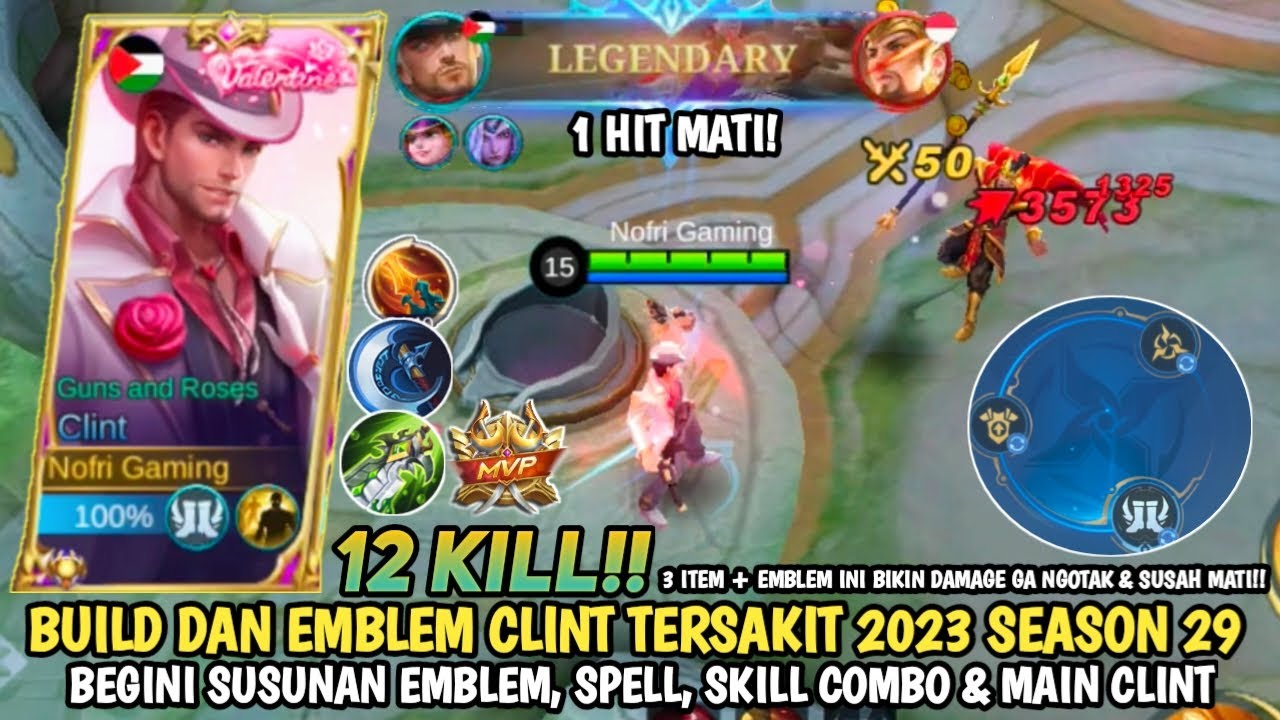 TERBARU! BUILD DAN EMBLEM CLINT TERSAKIT 2023 SEASON 29 - ITEM CLINT TERSAKIT 2023 | MLBB - YouTube