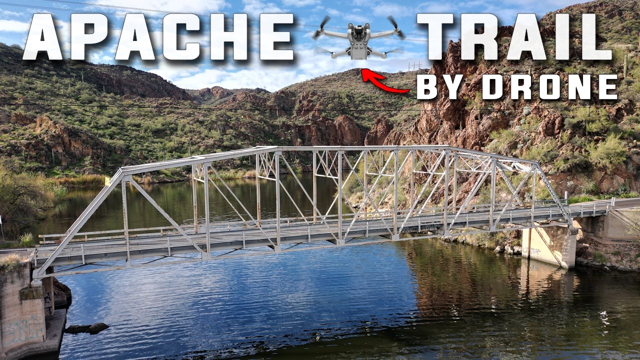 Bird's Eye View of Arizona's Apache Trail and Salt River Reservoirs ...